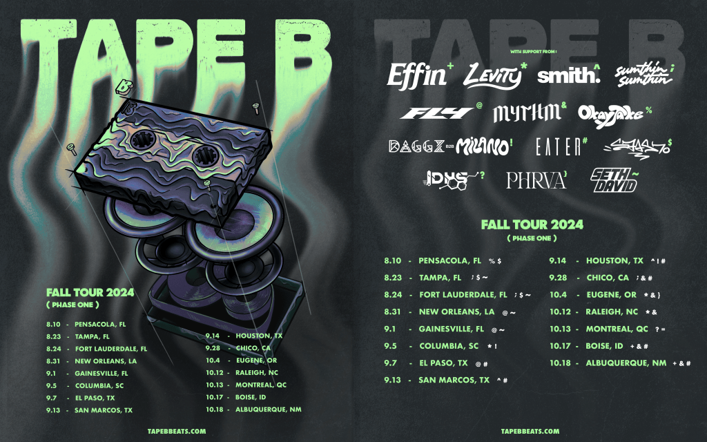 Tape B Launches Epic National Tour - Glasse Factory